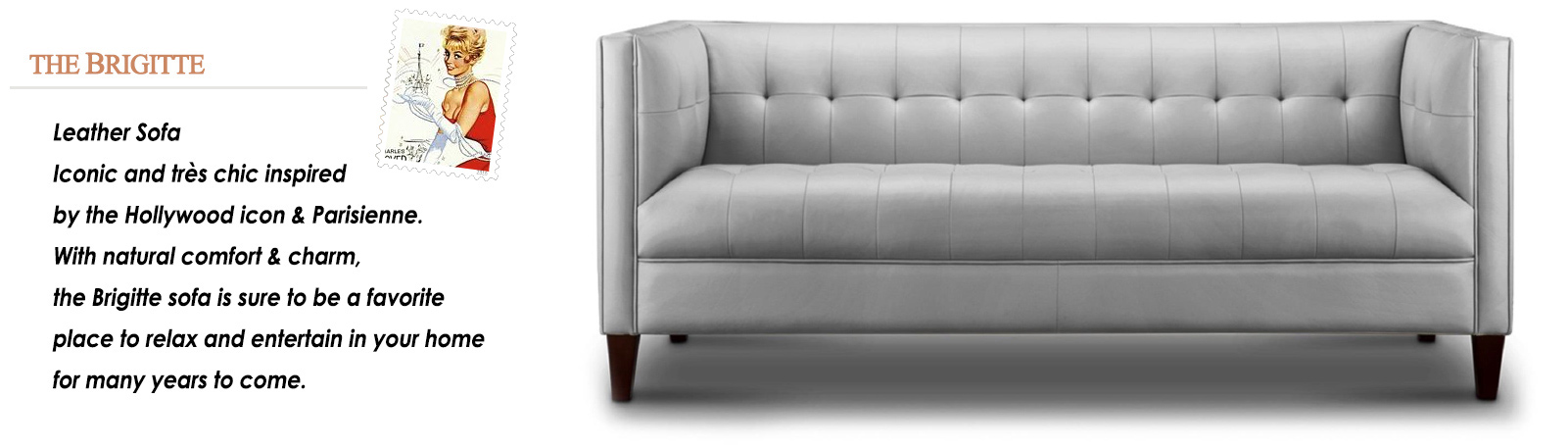 Brigitte Leather Sofa